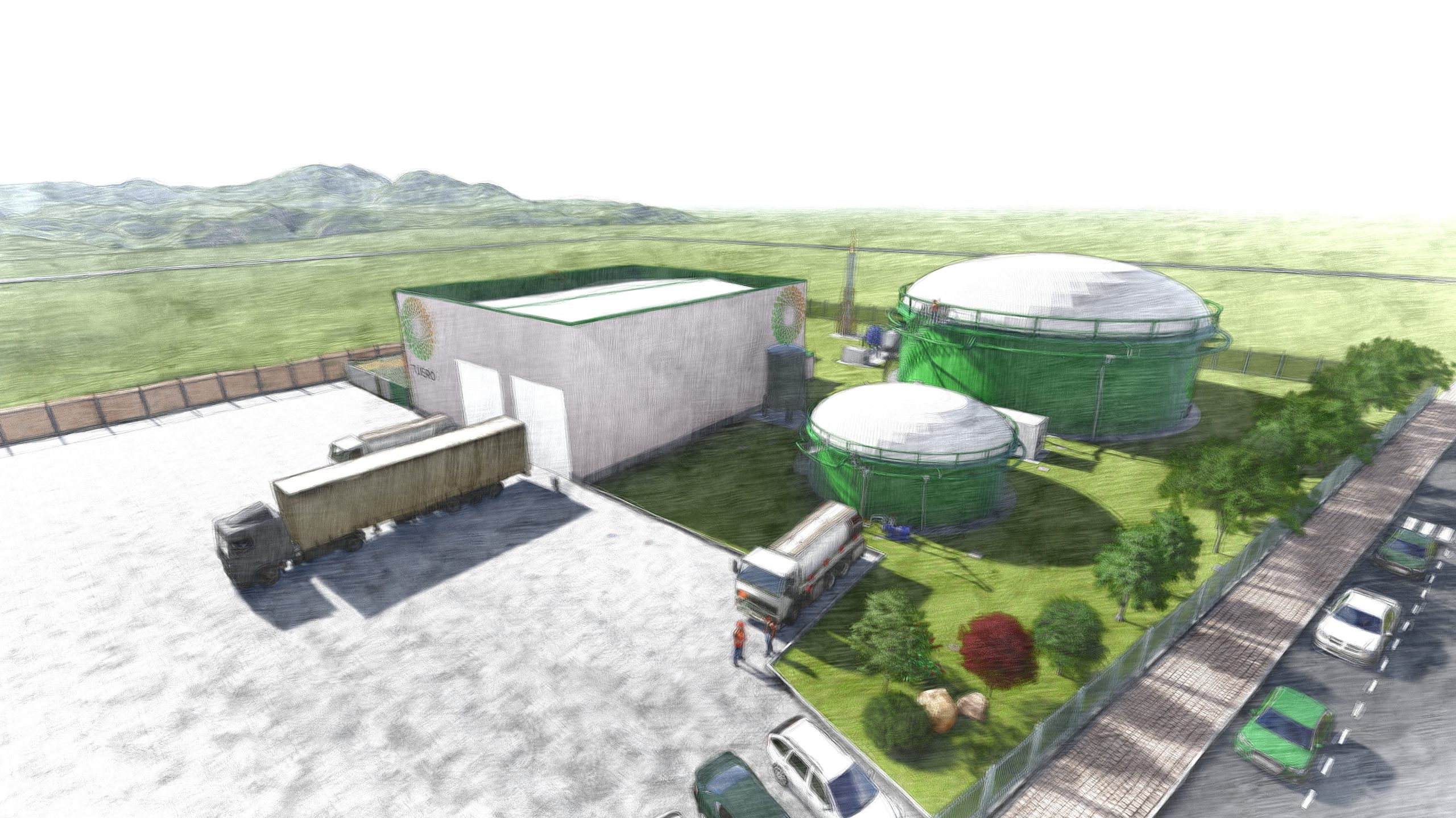 Planta de valorización de residuos N.P. para generación de biogás ...